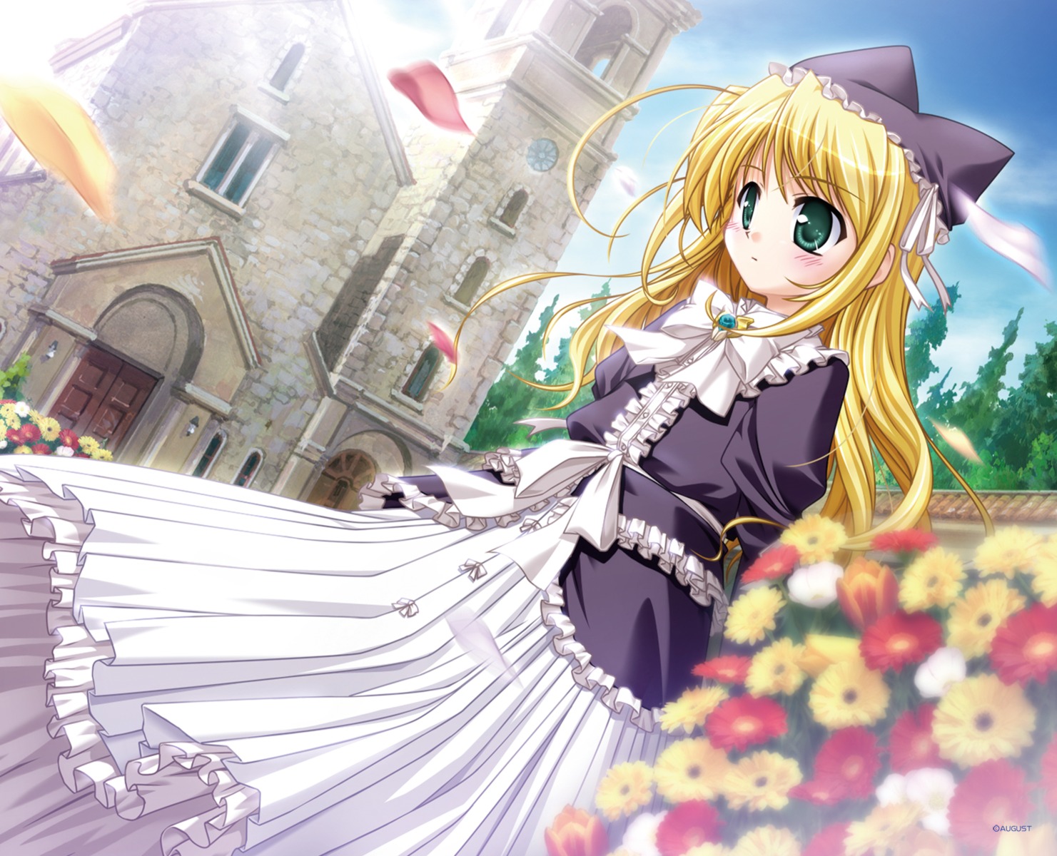 august bekkankou yoake mae yori ruriiro na wreathlit noel lolita fashion skirt lift | #663218 ...